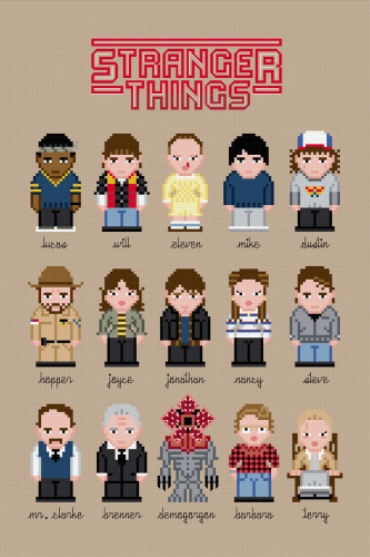 Stranger Things Cross-Stitch Pattern